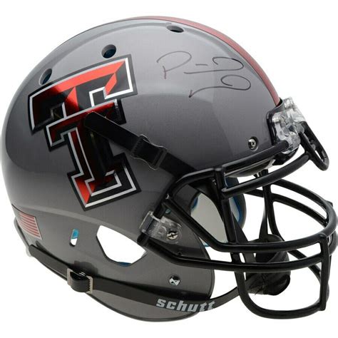 Patrick Mahomes Signed Texas Tech Red Raiders Full Size Authentic On