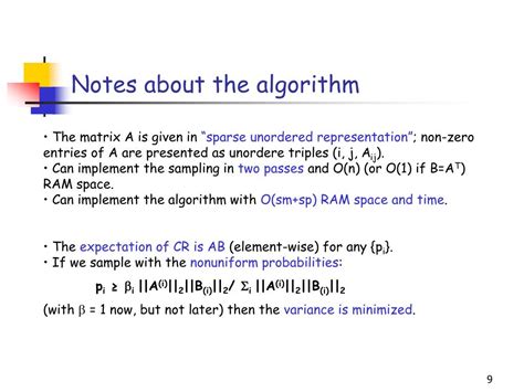 PPT Fast Monte Carlo Algorithms For Matrix Operations Massive Data Set Analysis PowerPoint