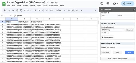How To Import Crypto Prices In Google Sheets With Examples CoinGecko API