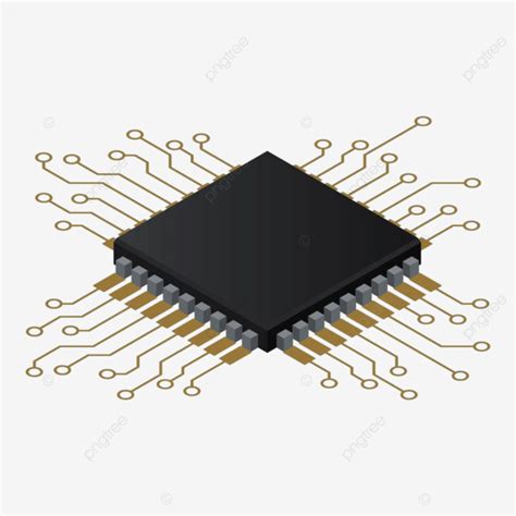 Isometric Chip Vector Art Png Chip Icon Logo Isometric Vector