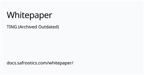 Ting Archived Outdated Whitepaper