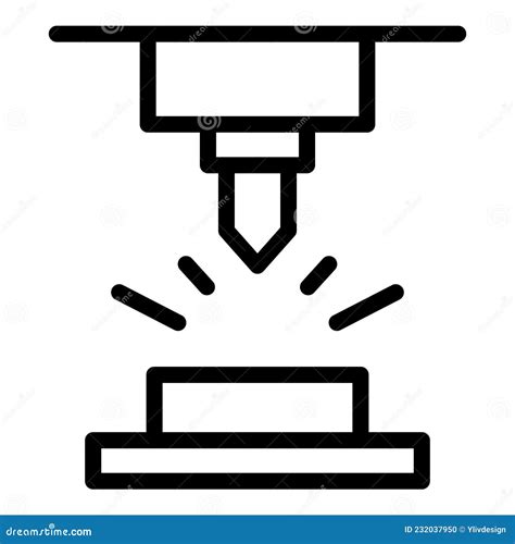 Workshop Cnc Machine Icon Outline Vector Work Equipment Stock Vector Illustration Of Outline