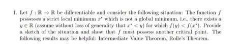 Solved Let Fr→r ﻿be Differentiable And Consider The