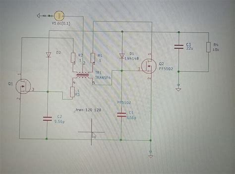TRANS F4 Transformer Simulation Simulation Ngspice KiCad Info Forums