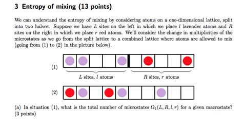 Solved Entropy Of Mixing Points We Can Understand The Chegg