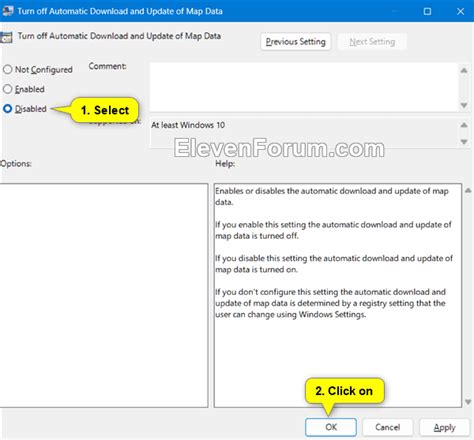 Enable Or Disable Automatically Update Offline Maps In Windows 11 Windows 11 Forum