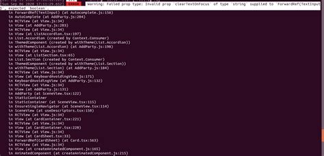 Warning Failed Prop Type Invalid Prop `cleartextonfocus` Of Type `string` Supplied To