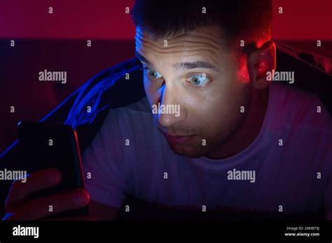 The Guy Got A Security Alert On His Phone Alarm Button Danger Security Warning Apartment