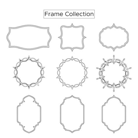 Premium Vector Free Vector Frame Shapes Set