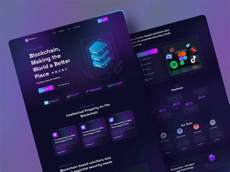 Blockchain ~ Landing Page Ui Ux Design Behance