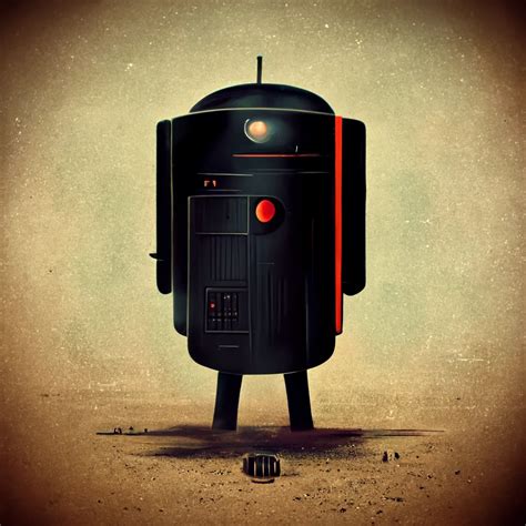 Vintage Droid Robot Scrolller