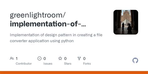 GitHub Greenlightroom Implementation Of Design Pattern Using Python GUI Implementation Of