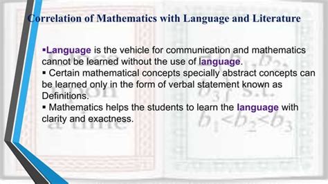 Correlation Of Maths Pptx