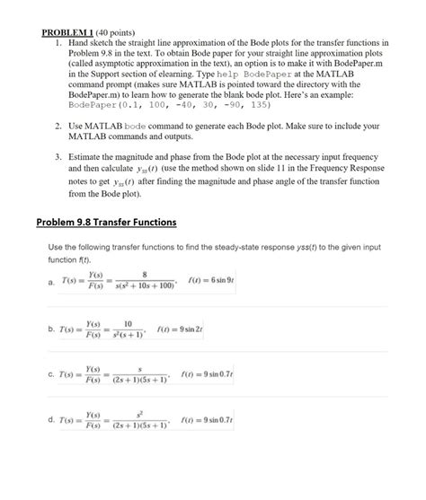 problem 1 40 points 1 hand sketch the straight