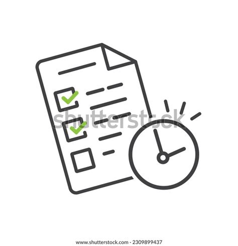 Timing Concept Clock Check List On Stock Vector Royalty Free Shutterstock