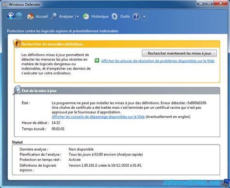 Fix Windows Defender Updates Issue 0x800b0109 Error On Windows 7