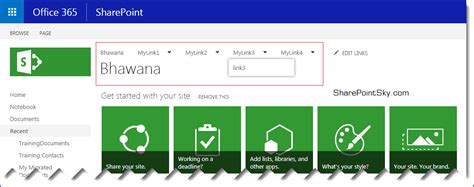 Add Global Navigation Links And Headings In Sharepoint Online Office