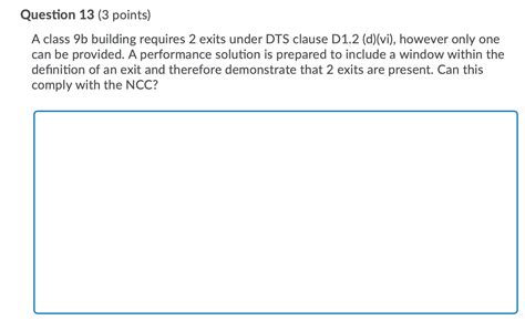 Solved Question 13 3 Points A Class 9b Building Requires 2
