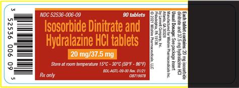 Isosorbide And Hydralazine Tablets Pi