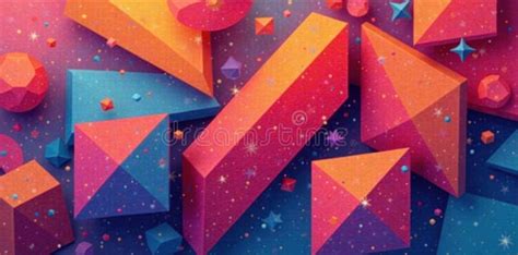 Abstract Geometric Shapes Forming A Seamless Background Pattern Geometric Decorative Stock