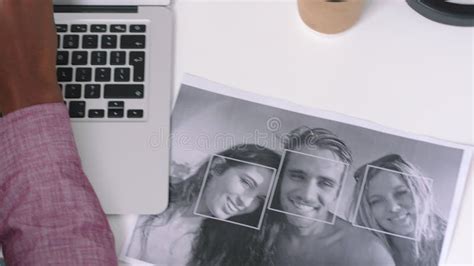 People Engineering Technology And Hands In Creative Facial Recognition Face Mapping Art Or Vr