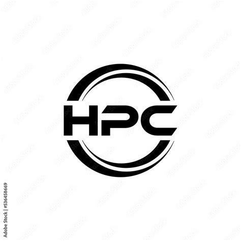 HPC Letter Logo Design With White Background In Illustrator Vector Logo Modern Alphabet Font