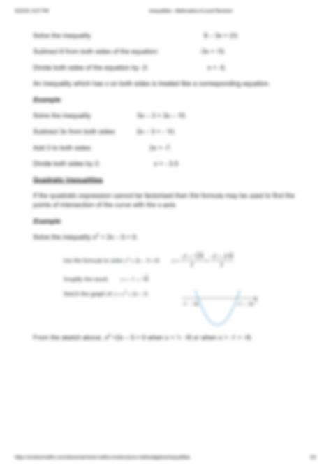 Solution Identities Equations And Inequalities Notes 2 Studypool