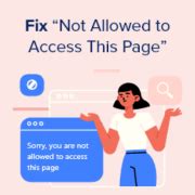 How To Fix Sorry You Are Not Allowed To Access This Page