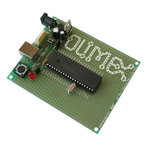 Olimex Pic Usb 4550 Microchip Pic18f4550 Usb Prototype Board Rapid Online