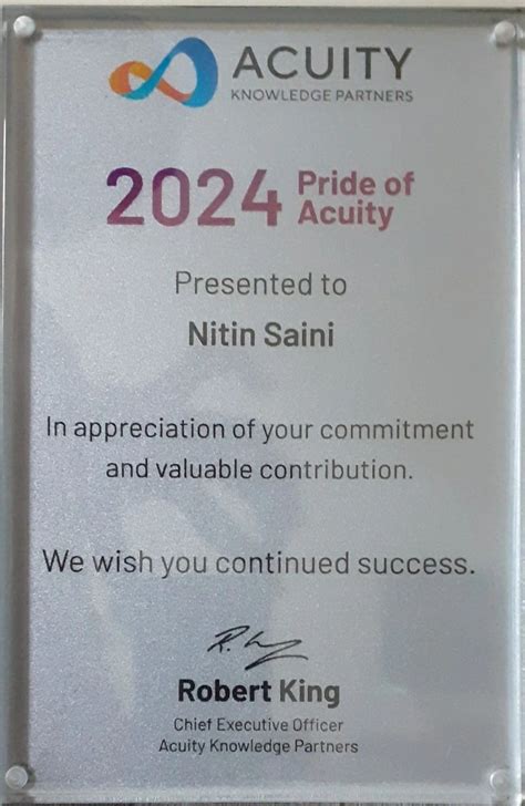 Nitin Saini On Linkedin Acuityknowledgepartners Greatplacetowork
