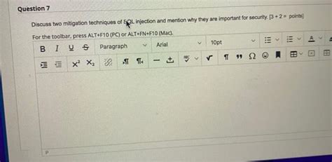 Solved Discuss Two Mitigation Techniques Of Sql Injection