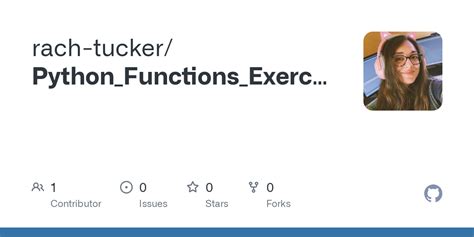 Github Rach Tuckerpythonfunctionsexercises