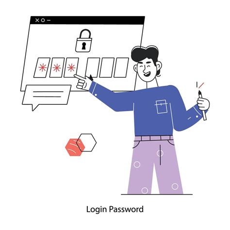 Trendy Login Password 44822878 Vector Art At Vecteezy