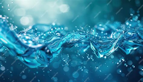 Abstract Water Currents A Dynamic Representation Of Movement Flowing Essence And The Lifegiving