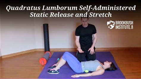Quadratus Lumborum Sa Static Release And Stretch