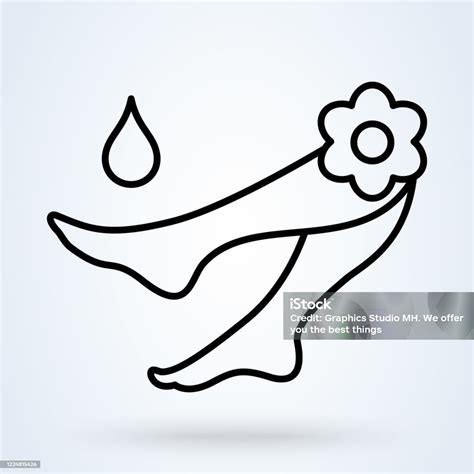 페디큐어 스파 여성 발 물 꽃 스파 그릇에 벡터 일러스트레이션 0명에 대한 스톡 벡터 아트 및 기타 이미지 0명 건강관리와