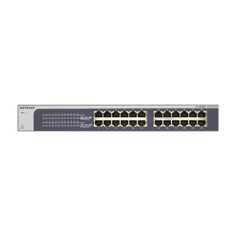 Port Gigabit Ethernet Unmanaged Switch Blue Square Power