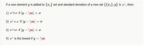 standard deviation removing a number from the set r gmat