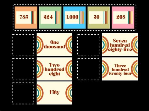 Writing Numbers Up To Match Up