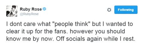 Ruby Rose Wakes Up In A Bed Of Sweat After Cancelling Tour Dates Daily Mail Online