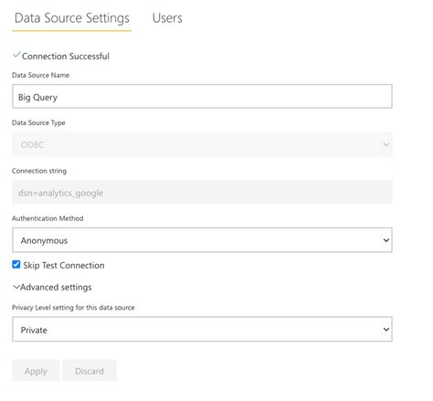 Solved Connect To Simba Odbc Big Query Through Gateway Microsoft