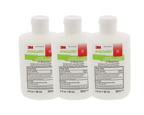 3m Avagard D Antibacterial Hand Sanitizer Antiseptic Disinfecting Gel