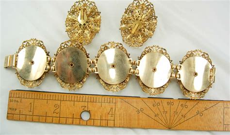 Big Haskell Style Parure Seed Pearl Cluster Bracelet Earrings Necklace Vintage And Antique Jewelry