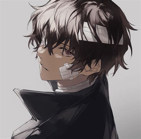 Safebooru 1boy Bandage On Face Bandage Over One Eye Bandaged Head