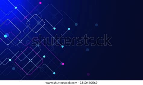 Abstract Digital Geometric Digital Connecting Dots Stock Vector Royalty Free 2310460569