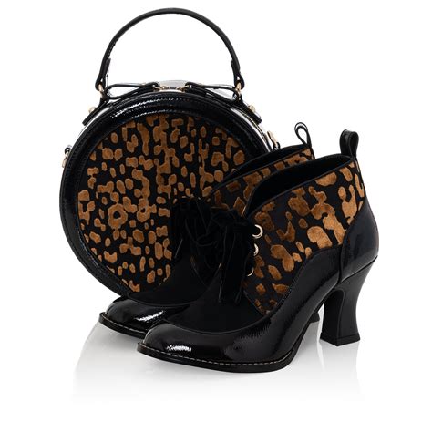 Emma Black Gold Ruby Shoo