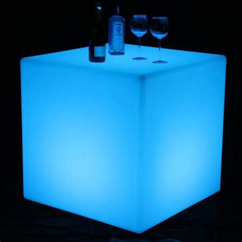 Modern Light Up Cube Table Illuminate Your Space Colorfuldeco