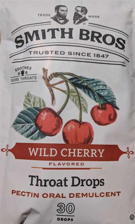 Smith Bros Wild Cherry Sore Throat Drops With Pectin