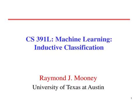 Ppt Cs 391l Machine Learning Inductive Classification Powerpoint Presentation Id 862379