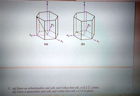 Solved 82 82 Ep 4 A Draw An Orthorhombic Unit Cell And Within